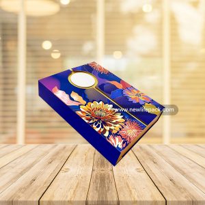 Mooncake Box | Three-Flap Rigid Box | Blooming Night