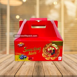 Handle Corrugated Box | Embossing, Foil Stamping, Spot UV Coating | Tet ...